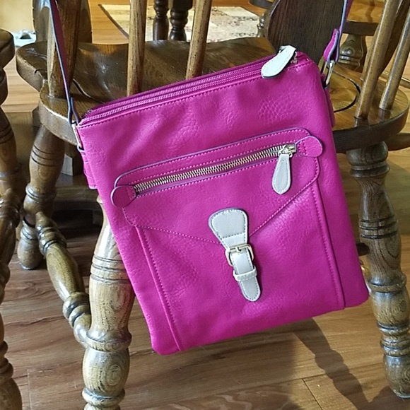 Bags | Pink Crossbody Charming Charlie Purse | Poshmark